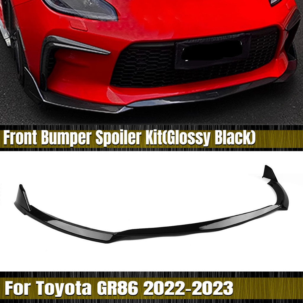 Front Bumper Spoiler Splitter Lip Lower Guard For Toyota GR86 2022 2023 ...