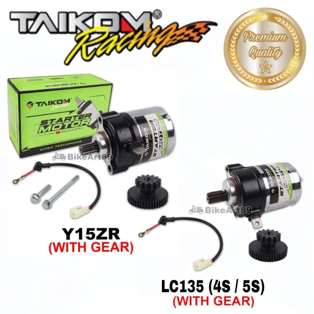 Taikom Racing Motor Starter Motor Yamaha Y15 LC135 LC4S LC5S With Gear ...