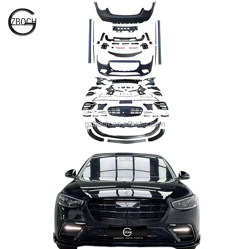 GZBOCH car bumpers for Mercedes benz w223 s class upgrade to bra bus ...