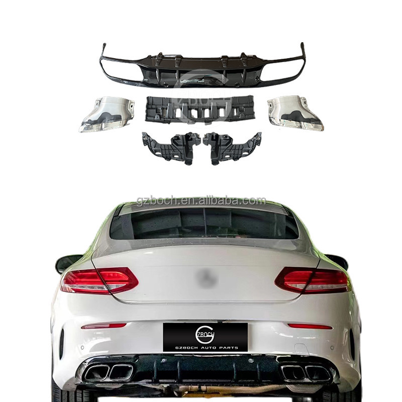 Wholesale Rear Diffusers For Mercedes benz W205 C class upgrade C63 AMG ...