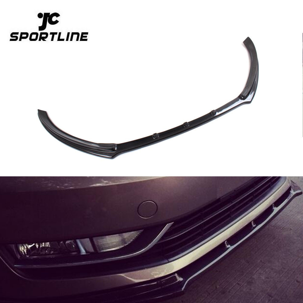 Carbon Front Splitter For Volkswagen VW Passat B7 Bumper Lip spoiler ...