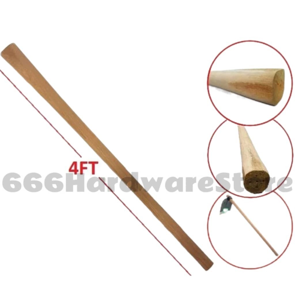 4FT/3FT HOE WOOD HANDLE / BATANG CANGKUL / Kayu Cangkul | Shopee Malaysia