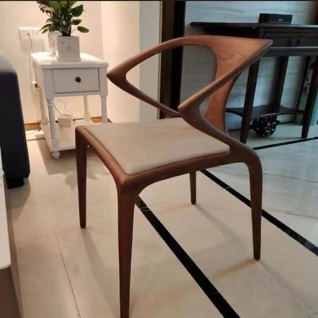 North American Black Walnut Wooden Dining Chair Modern Minimalist ...