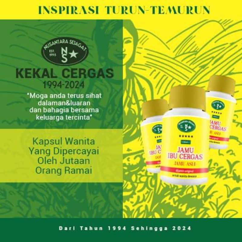 Jamu ibu cergas ( kapsul wanita ) | Shopee Malaysia