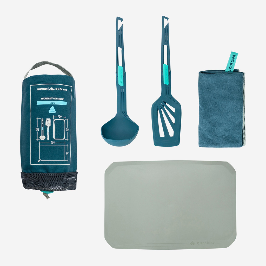 Decathlon Camping Kitchen Set Mh500 (Spatula, Ladle, Tea Towel ...