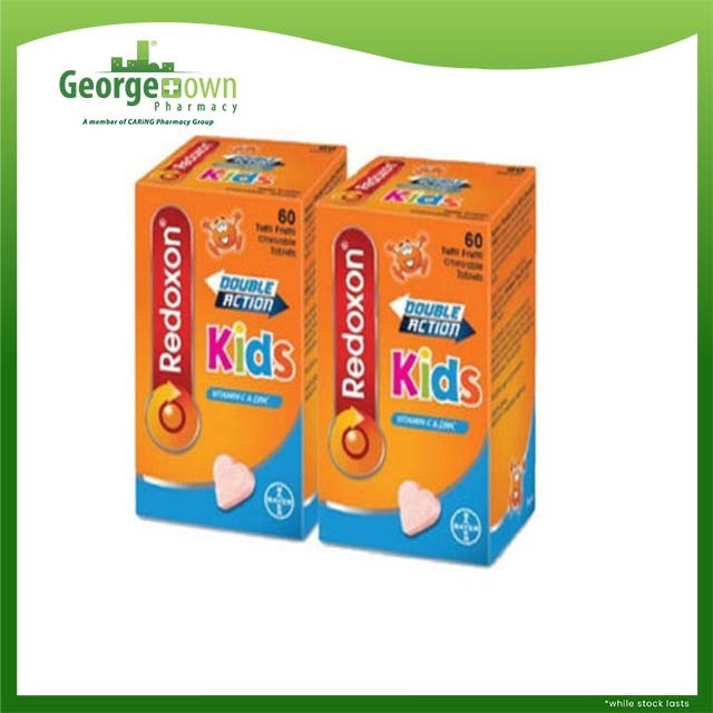 REDOXON KIDS DOUBLE ACTION VITAMIN C & ZINC CHEWABLE TABLET 60SX2 ...