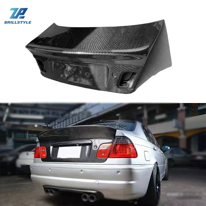 CSL Type Carbon Fiber Rear Trunk Cover Hood For BMW E46 M3 Body Kits ...