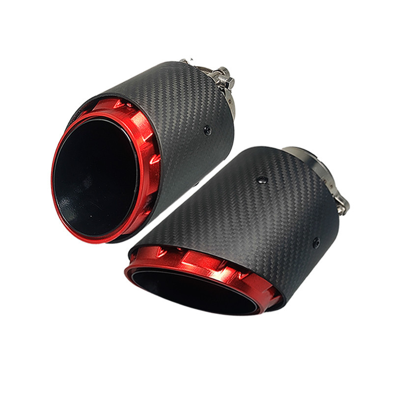Factory export Exhaust tip new design bullet-shape Carbon fiber muffler ...
