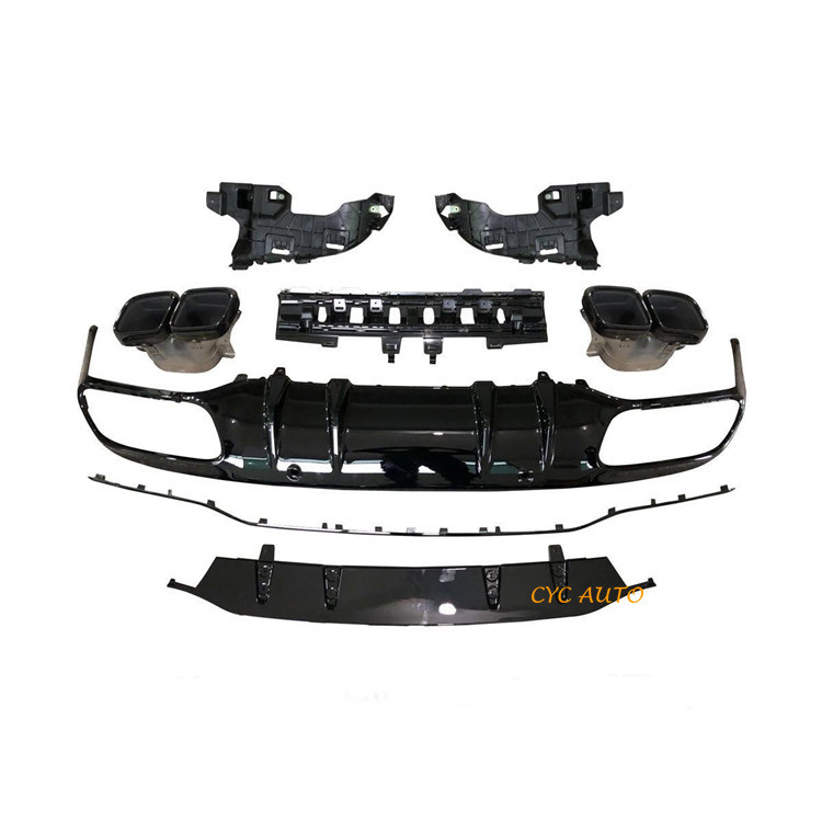 C class body kit diffuser for Mercedes Benz W205 C63S AMG coupe Rear ...