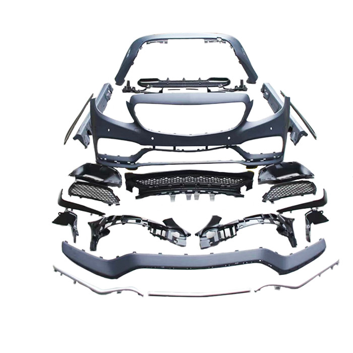 W205 Bodykit Full Set Body Kit Parts With Grille For Mercedes Benz C ...