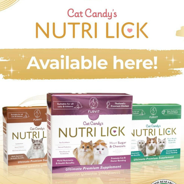 (Free Mystery Gift) Furvit Cat Candy's Nutri Lick Cat Nutritional ...