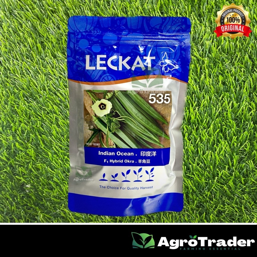 Leckat 535 F1 Hybrid Indian Ocean 200g - benih bendi okra ladyfinger ...