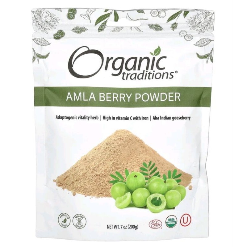 Organic Traditions, Amla Berry Powder, 7 oz (200 g) | Shopee Malaysia