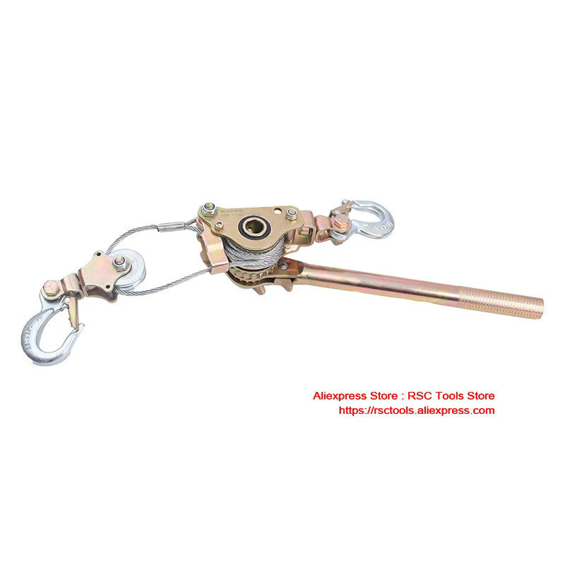 2T Japanese Style Ratchet Cable Puller Hand Steel Wire Rope Puller ...