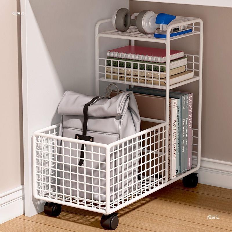 ST-ΨSchoolbag Storage Rack Movable Book Bag Rack Pulley under Table ...
