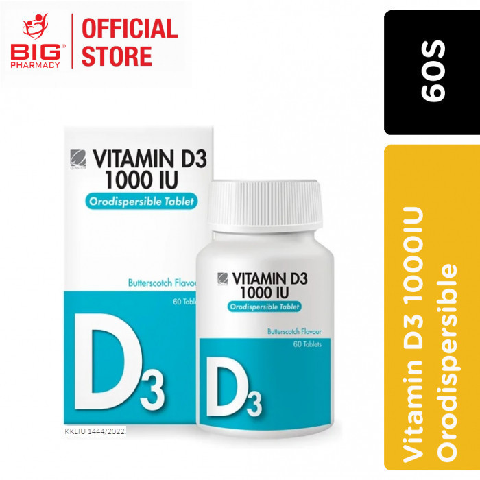 Quantum Vitamin D3 1000IU Orodispersible 60s ( Butterscotch Flavor ...