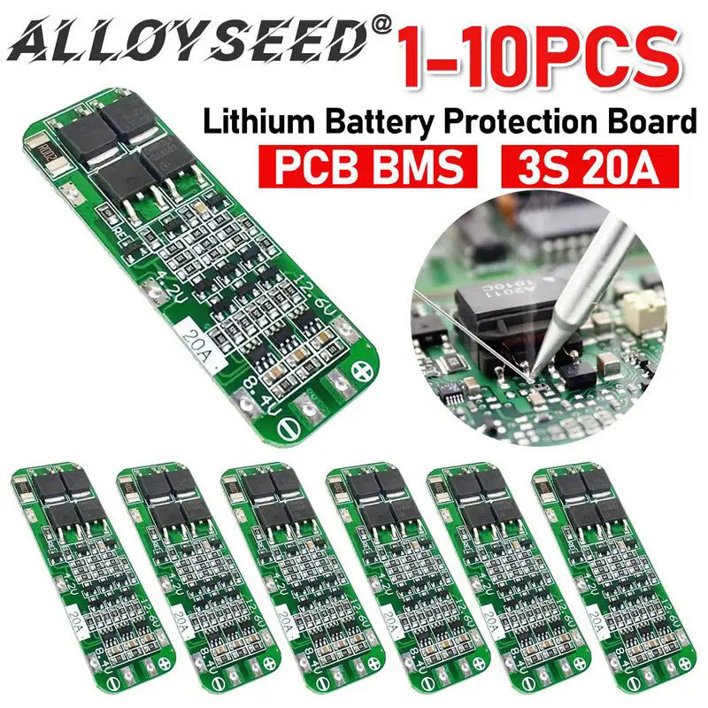 Newly launched 18650 Charger PCB BMS Protection Board 3S 20A Lithium ...