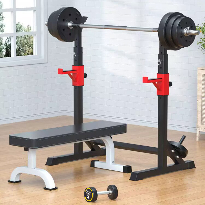 HY-# Squat Rack Bench Press Rack Home Men's Fitness Equipment One-Piece ...