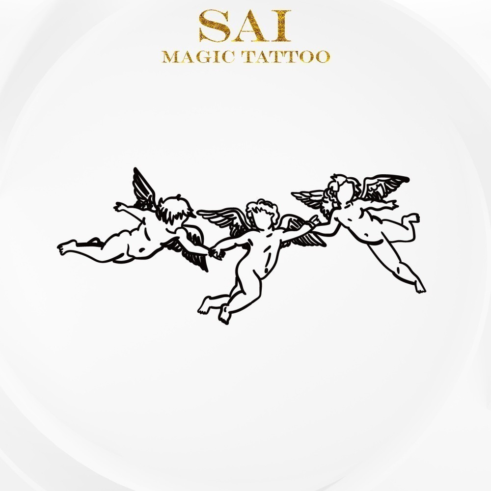 SAI MAGIC TATTOO Lasts to 2 weeks 10CM×06CM Tattoo sticker waterproof ...