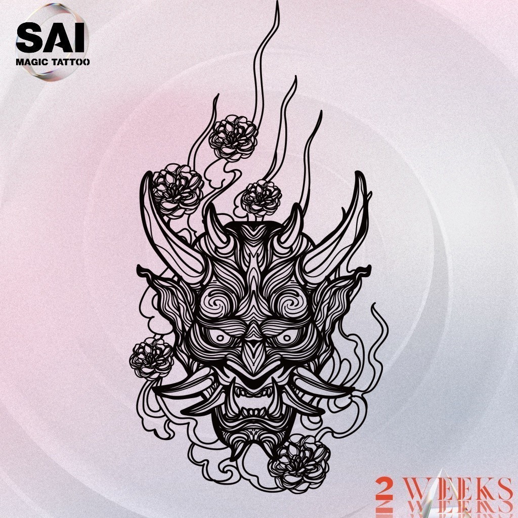 SAI MAGIC TATTOO Lasts to 2 weeks 18CM×11CM Tattoo sticker waterproof ...