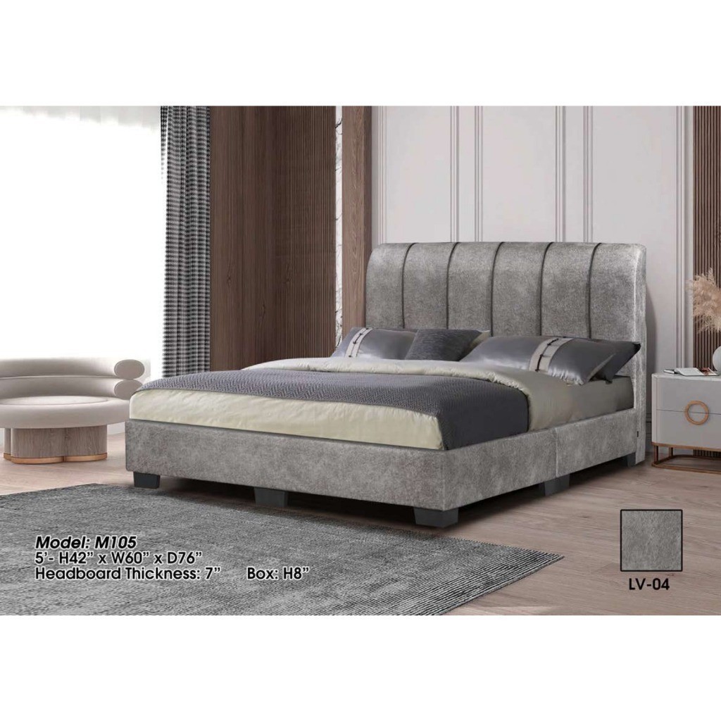 (KL & Selangor) Micro Velvet Fabric Divan Bed Frame headboard Rangka ...