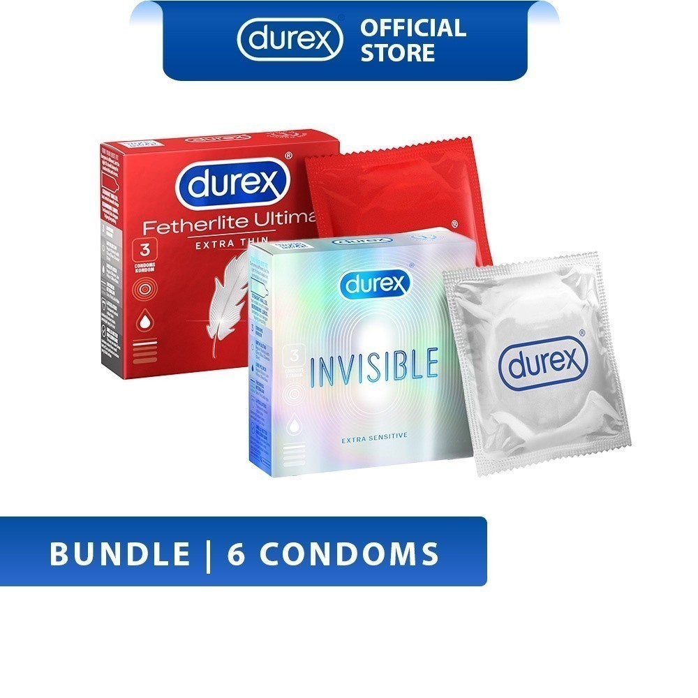 Durex Condom 3's + 3's Invisible Extra Sensitive | Shopee Malaysia