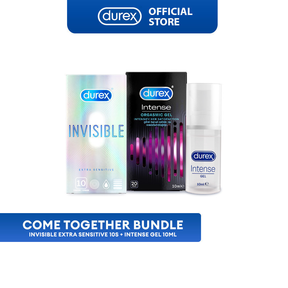 Durex Come Together Bundle Invisible Extra Sensitive Condom + Intense Lube Gel 10s | Shopee Malaysia
