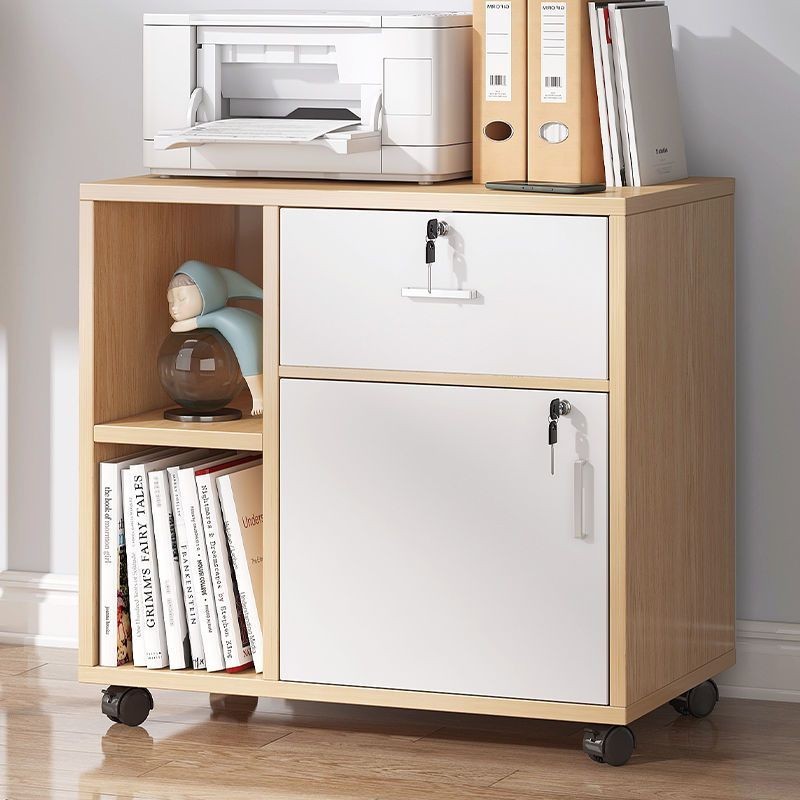 ST& File Cabinet with Lock Locker Office Movable Small Cabinet Chest of ...