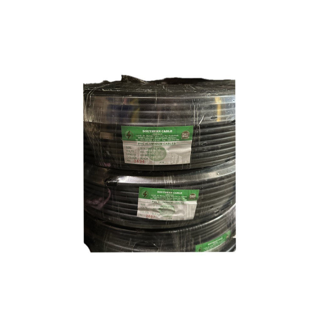 Southern 25mm PVC Aluminium Cable (200Meter) | Shopee Malaysia