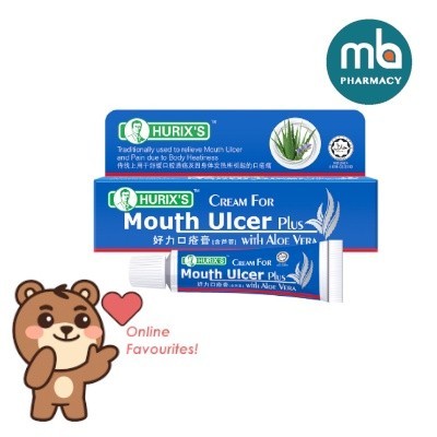 [Exp: Mar 2026] HURIX'S CREAM FOR MOUTH ULCER PLUS (WITH ALOE VERA) 5G ...