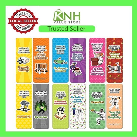 Funny Clean Jokes Bookmarks - Karate Jokes (6-Pack) | Shopee Malaysia
