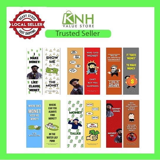 Funny Bookmark Series 2 - Monet Jokes (6-Pack) | Shopee Malaysia