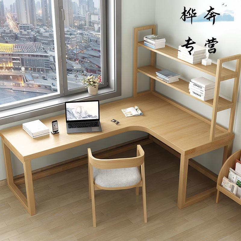 J-H/ Corner Desk Bookcase Bookshelf Integrated Combination Bedroom ...