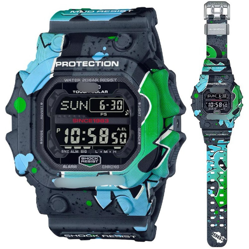 GS King Collection Rasta Black Yellow Red Blue Digital Watch | Shopee ...