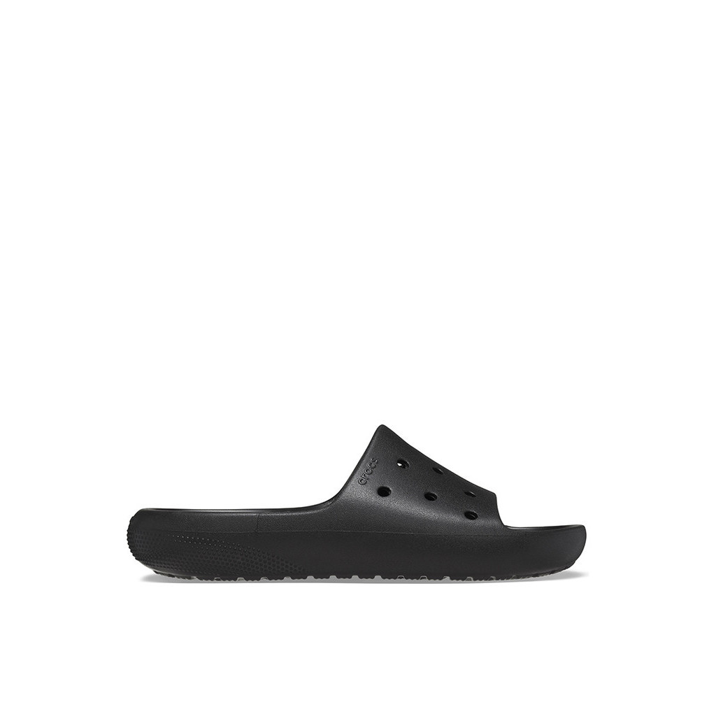 Crocs - Classic Crocs V2 Slides (Unisex - Black) | Shopee Malaysia