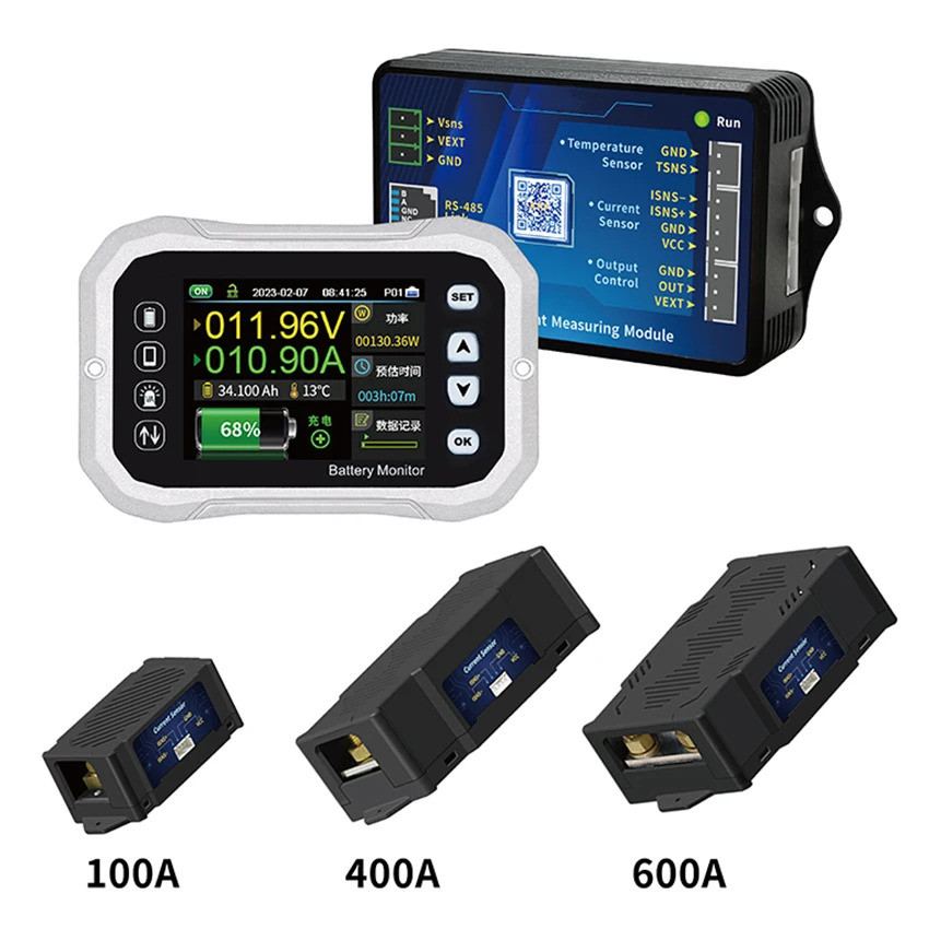 Battery Monitor Tester 120V 100/400/600A Voltage Current Tester ...