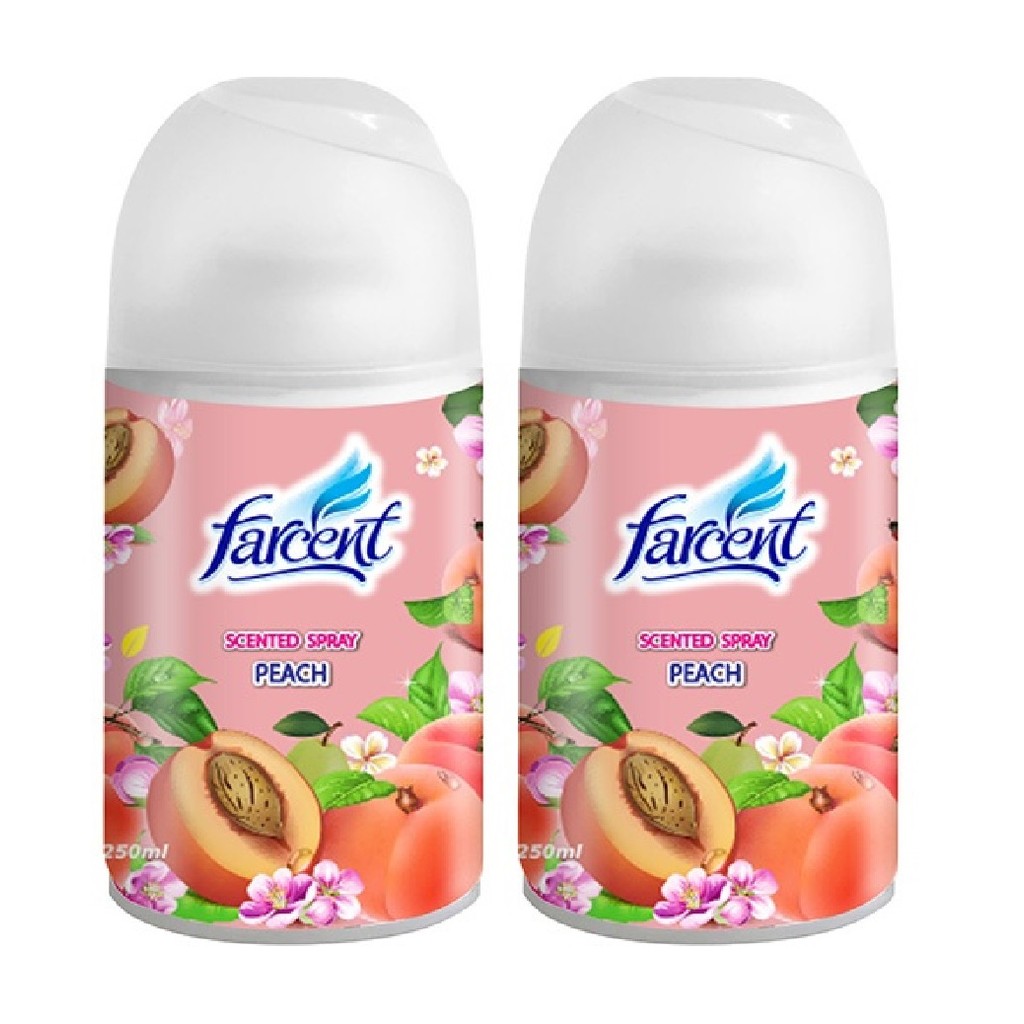 FARCENT SCENTED NATURAL SPRAY 250ML TWIN PACK PEACH | Shopee Malaysia