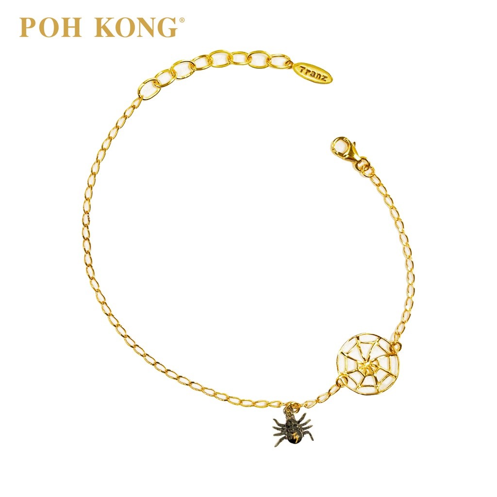 POH KONG 916/22K Gold Tranz Spider and Cobweb Bracelet | Shopee Malaysia