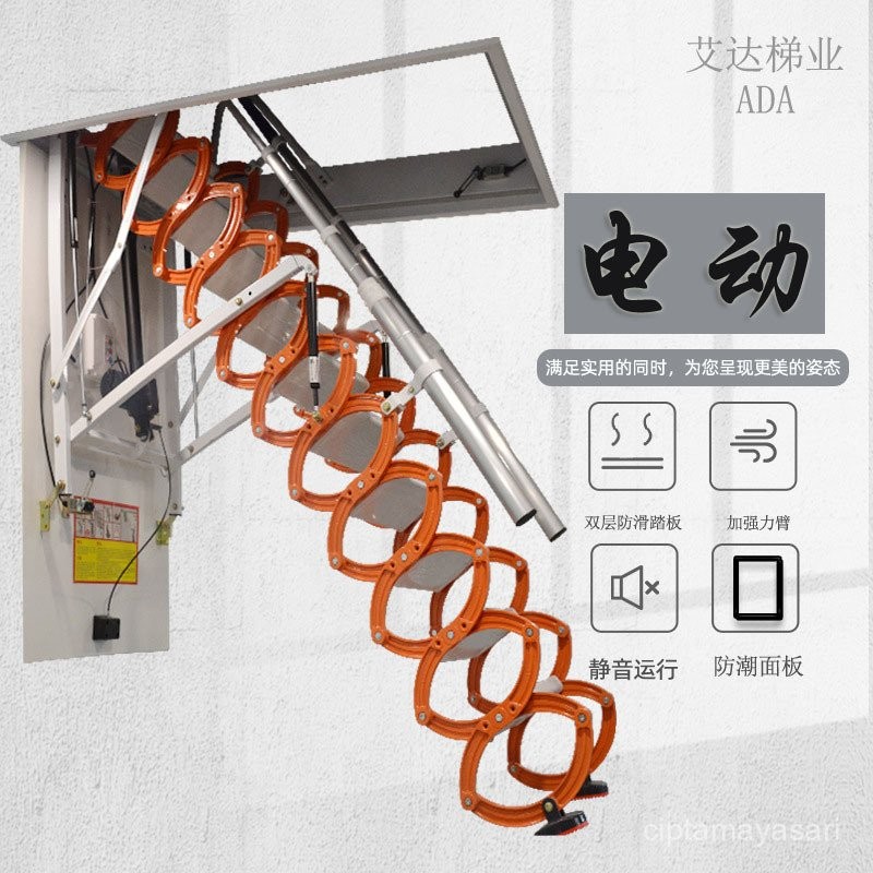 Contact get 9% coupon+gift】ged Retractable Staircase Automatic Loft ...