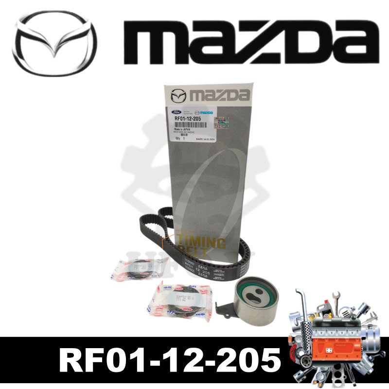 RF01-12-205 Timing Belt Kit Set for Mazda Bongo Brawny RF 2.0 & Ford ...