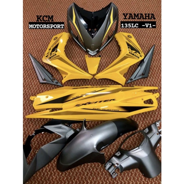 coverset yamaha 135LC / LC135 V1 V2 V3 V4 V5 V6 V7 V8 exciter MX ...