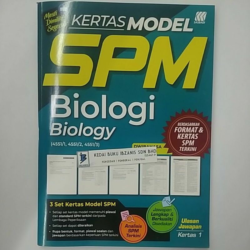 kertas model spm BIOLOGI (Biology) | Shopee Malaysia