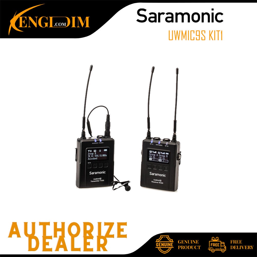 Saramonic UWMIC9S KIT1/KIT2 Camera-Mount Wireless Omni Lavalier ...