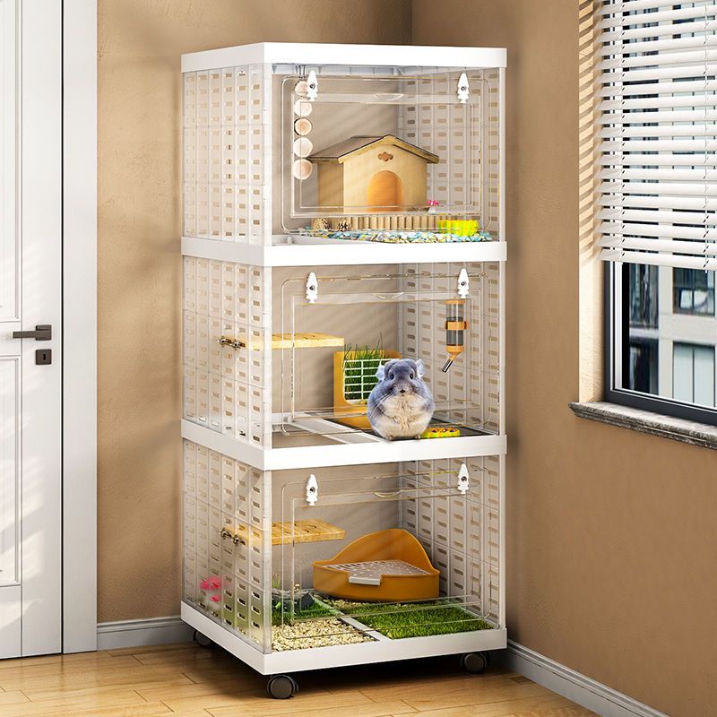 Dragon Cat Cage Home Cabinet Glider Breeding Box Transparent Squirrel ...