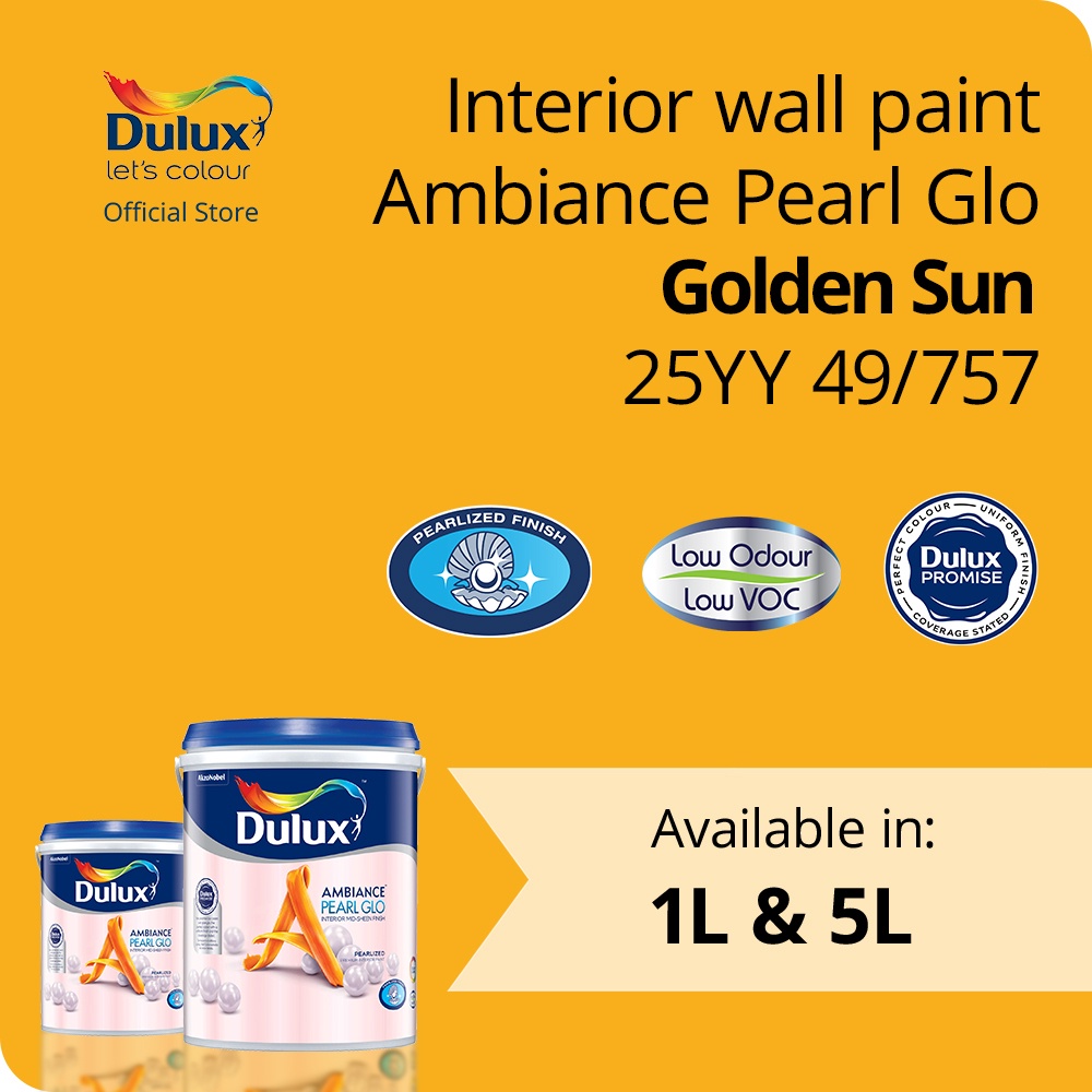 Dulux Ambiance Pearl Glo - Golden Sun (25YY 49/757) (Low Odour ...