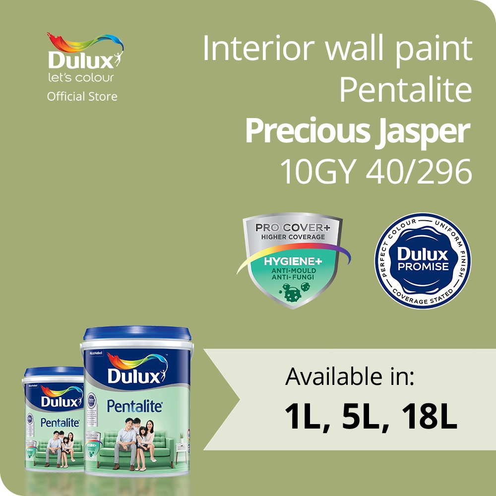 Dulux Pentalite Interior Wall Paint - Precious Jasper 10GY 40/296 ...