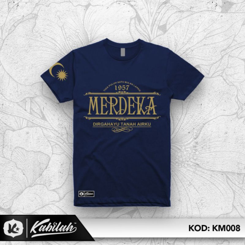 (KM008) MERDEKA DIRGAHAYU TANAH AIRKU // T-shirt Cotton, Jersey, Short ...