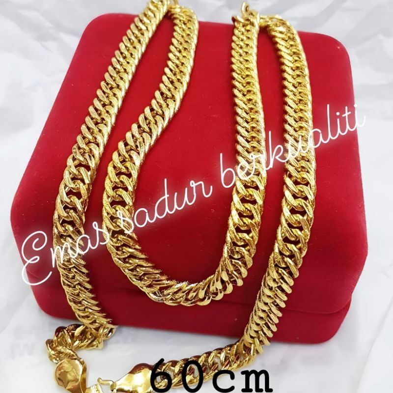 💋 COP 916 PERSIS ORI 💋 EMAS KOREA RANTAI LEHER ( NECKLACE ) 💋 | Shopee ...