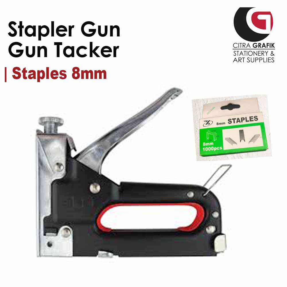 Stapler Gun | Gun Tecker 4- 14mm + Staplers 8 mm | Shopee Malaysia