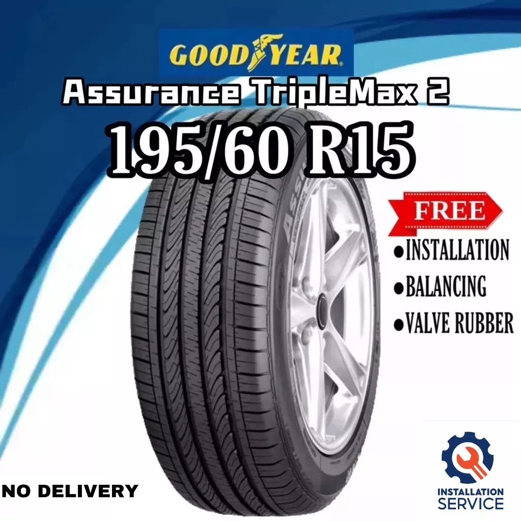 [Installation] Goodyear 195/60-15 Assurance TripleMax 2 (Year 2023 ...